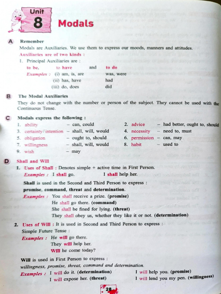Understanding Modals for Class 9 | PDF | Grammatical Tense | Grammar