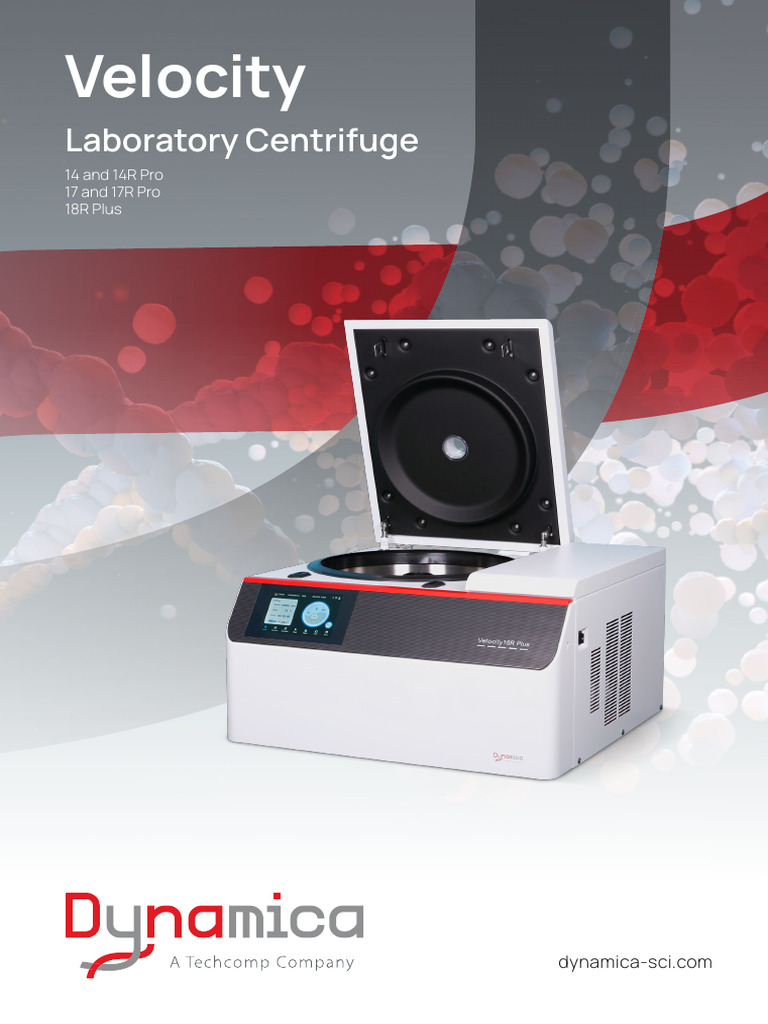 Dynamic Velocity Brochure 1 4 | PDF | Centrifugation | Centrifuge