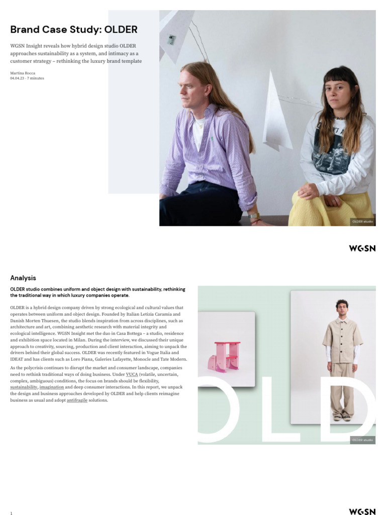 Brand Case Study OLDER en | PDF | Brand | Creativity