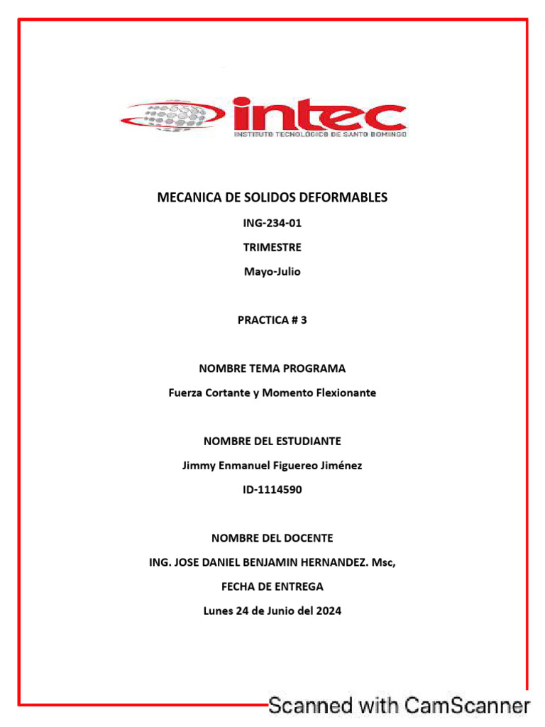 Práctica 3 - Mec - Sólidos Deformables - 11145-Comprimido | PDF