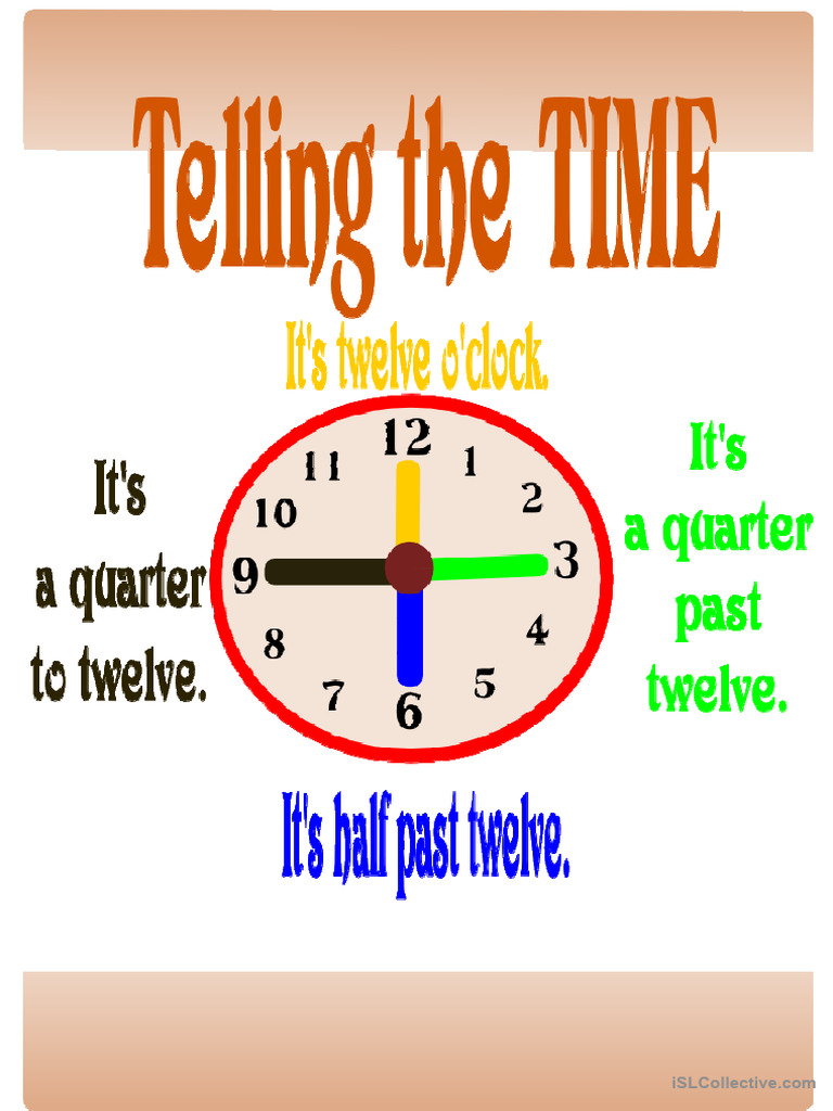 Telling The Time | PDF