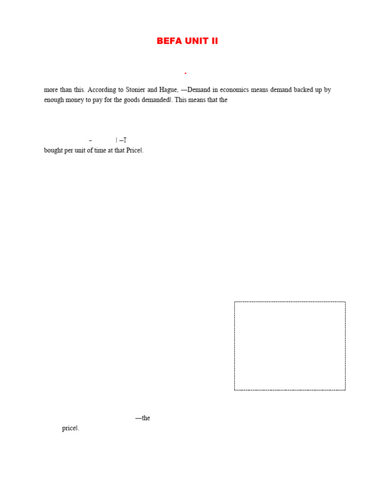 BEFA UNIT - -2 | PDF | Demand | Elasticity (Economics)