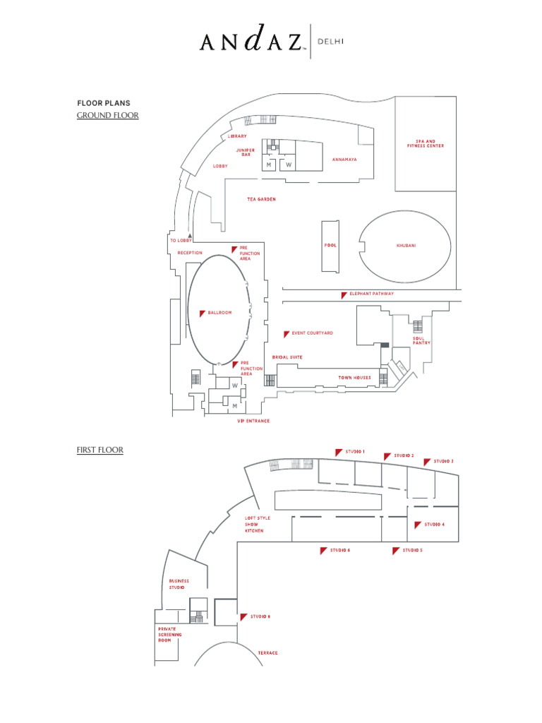 Andaz Delhi Floor Plan English | PDF