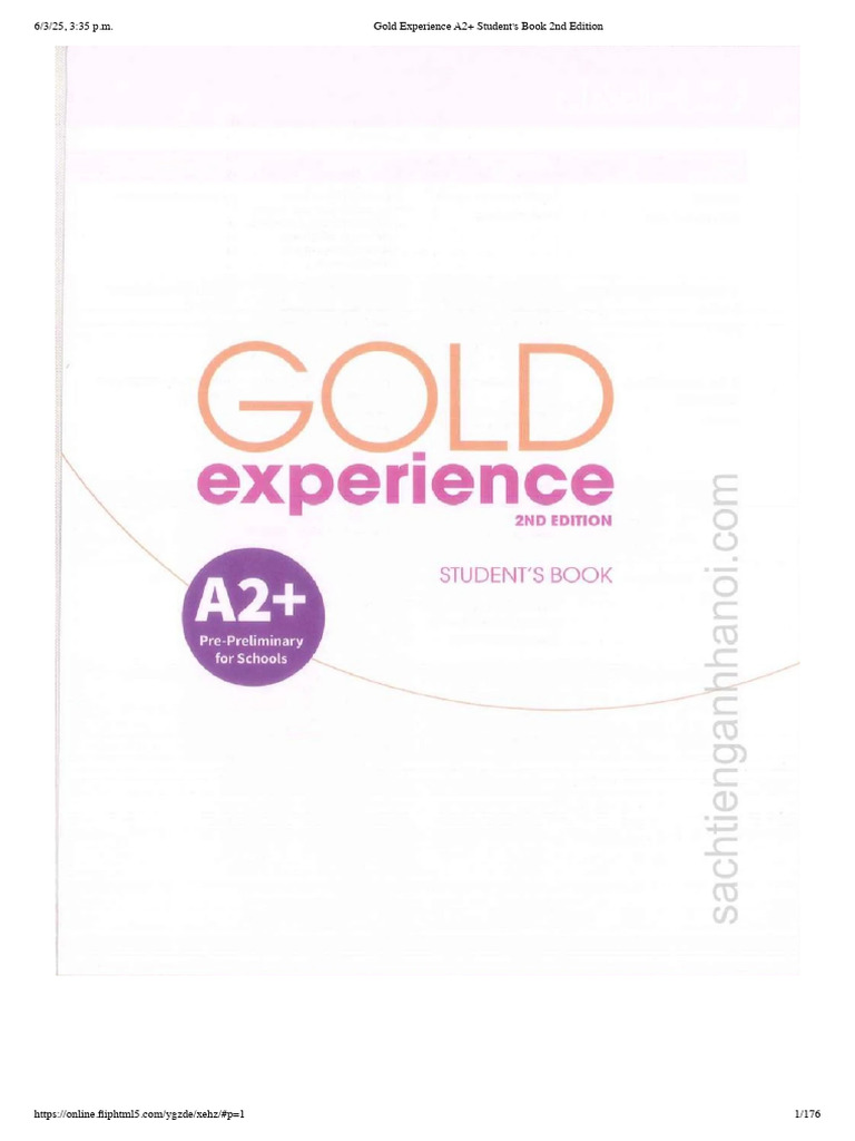 Gold Experience A2+ Student's Book | PDF
