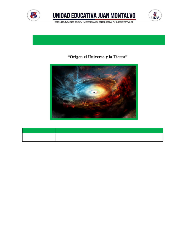 Guía de Aprendizaje Biología 1ro BG-U1-S1 | PDF | Universo | Galaxia