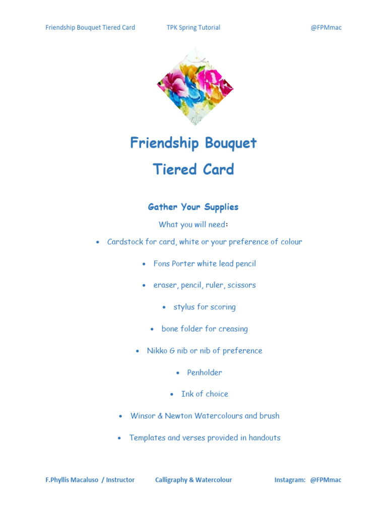 Floral_Trifold_Card_Handout-1k9g3g | PDF | Watercolor Painting