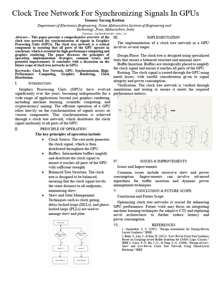 Research Paper On Clock Time Skew | PDF | Graphics Processing Unit ...