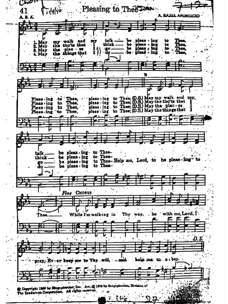 Pleasing To Thee | PDF