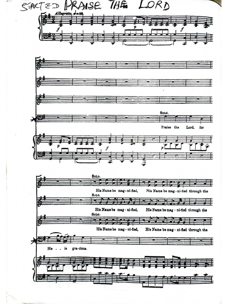 Praise The Lord For He Is Gracious..MOZART... RTM! PDF | PDF