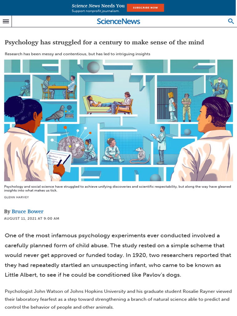 Psychology Has Struggled For A Century To Make Sense of The Mind ...