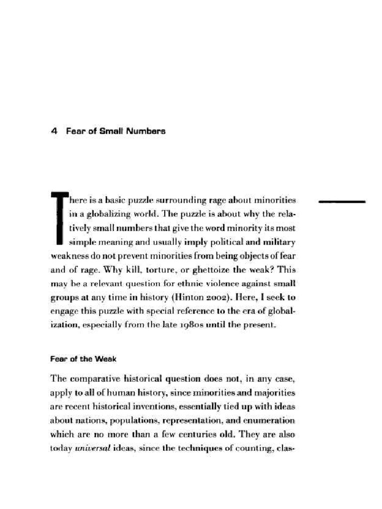 Fear of Small Numbers. Appadurai | PDF
