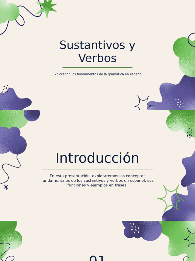 Sustantivos y Verbos | PDF | Verbo | Sustantivo