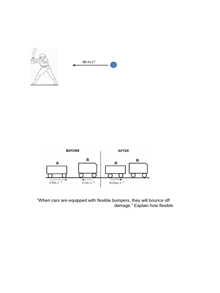 momentum practice questions | PDF | Force | Collision