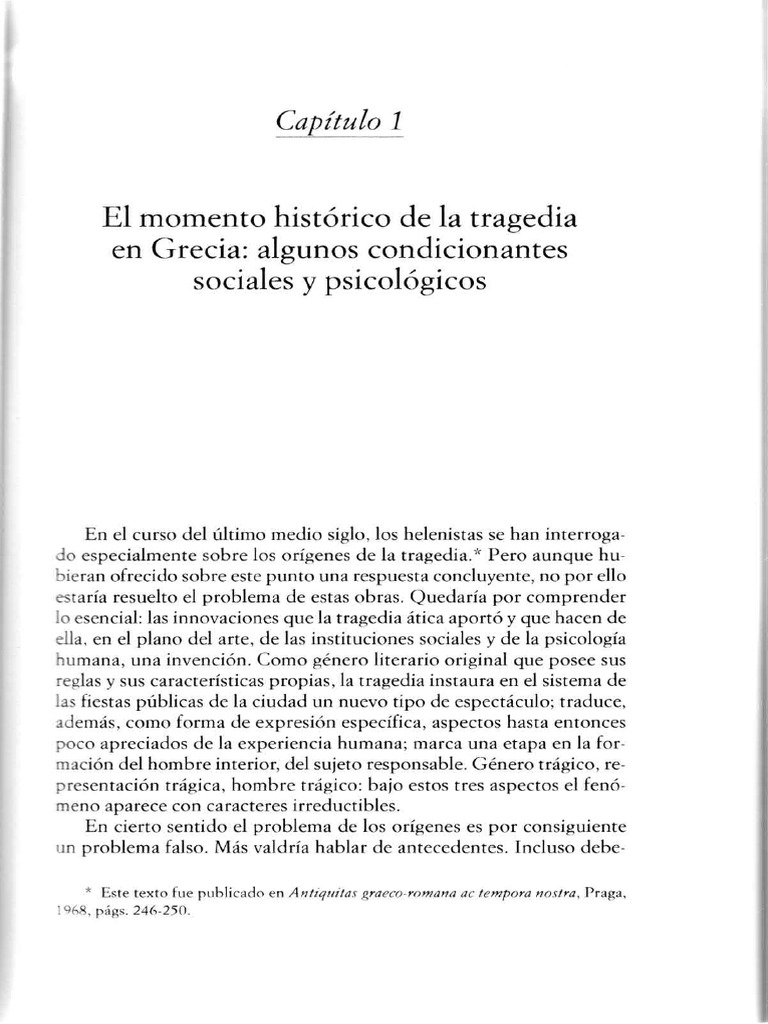 El Momento de La Tragedia | PDF | Tragedia | Tragedia griega
