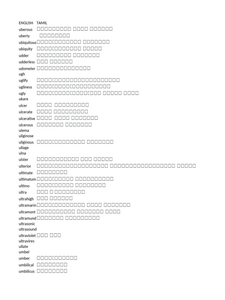 U Lifco Dictionary | PDF