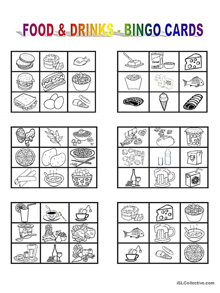 Food Bingo | PDF