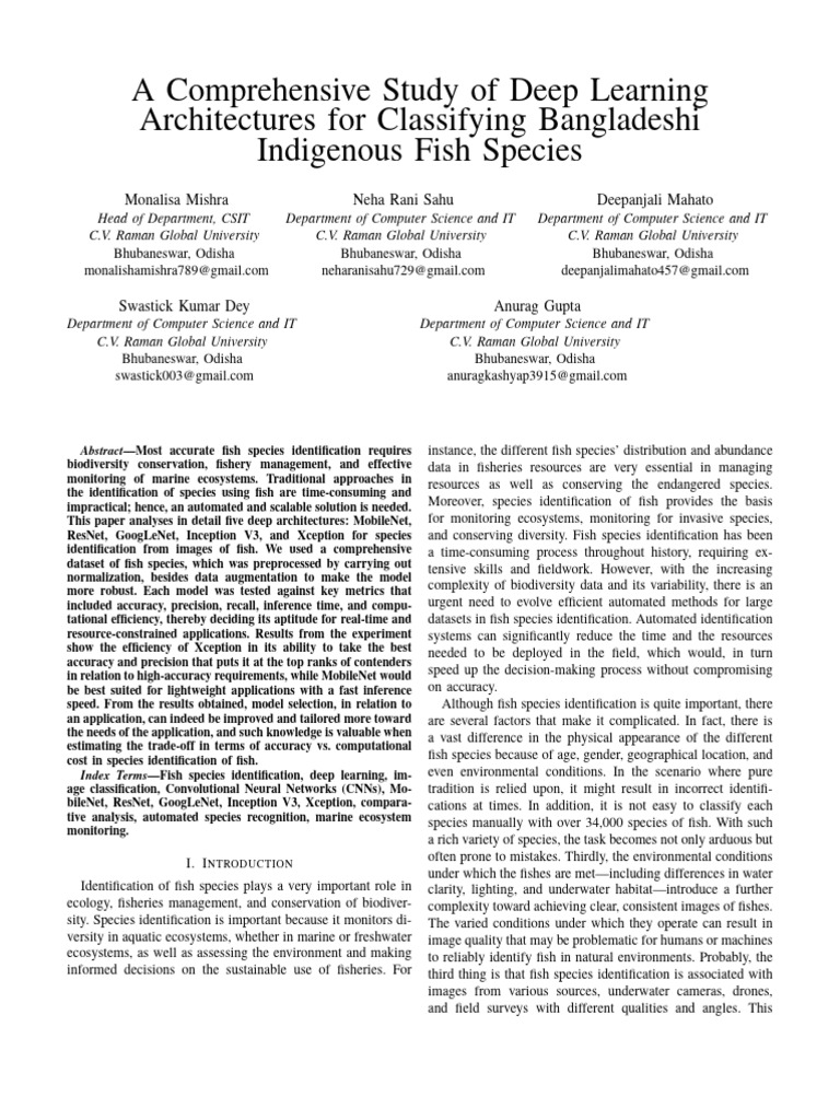 IEEE Conference Template 1 | PDF | Deep Learning | Computational Neuroscience