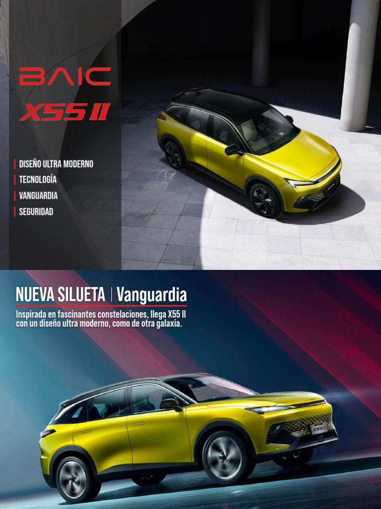 Brochure BAIC X55 II Luxury Diciembre 24 | PDF | Vehículos terrestres | Coche