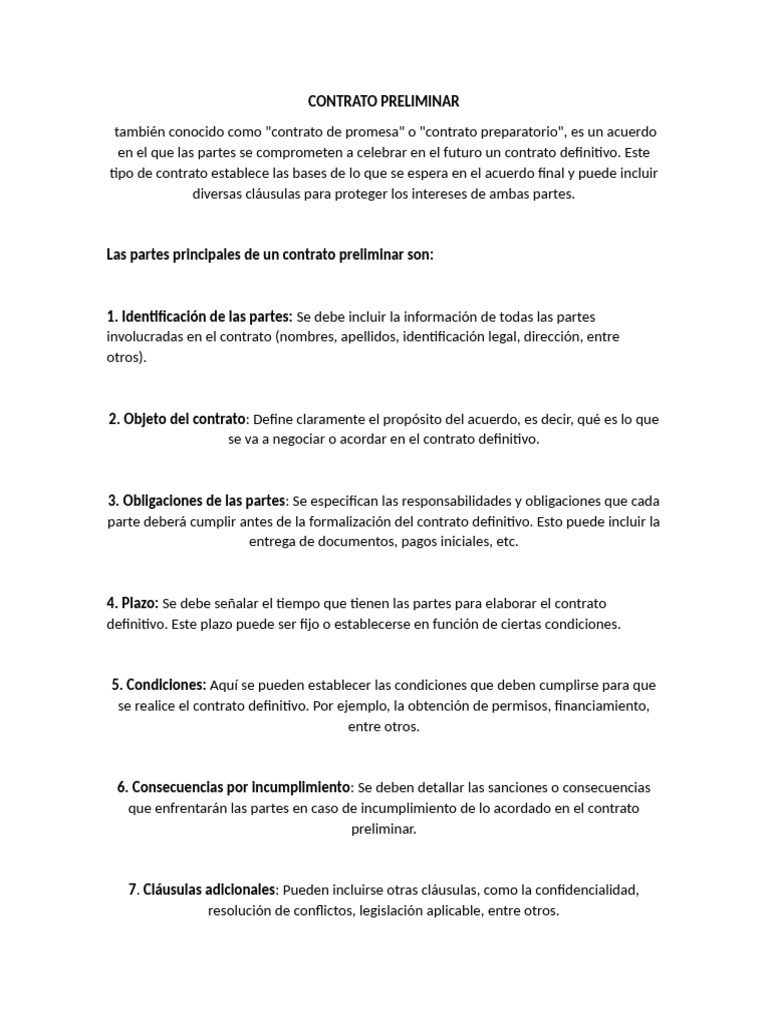 Contrato Preliminar | PDF