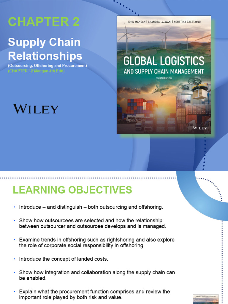 ch2.pptx | PDF | Outsourcing | Supply Chain