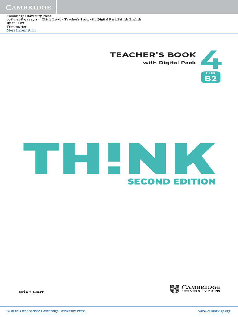 Think Level 4 Teacher's Book Guide | PDF | Impressionism
