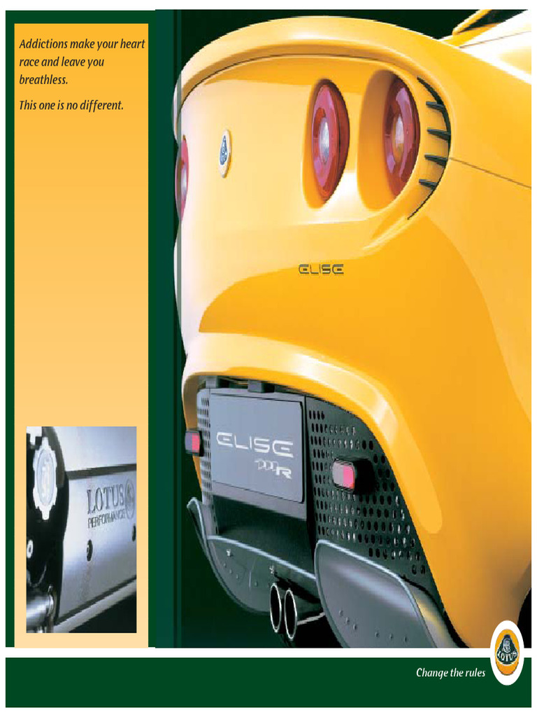 2004 Lotus Elise 111R Specifications | PDF | Car Manufacturers ...