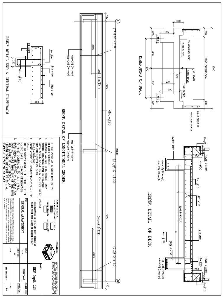 Matrix Engineers: Civil & Structural Drawings | PDF
