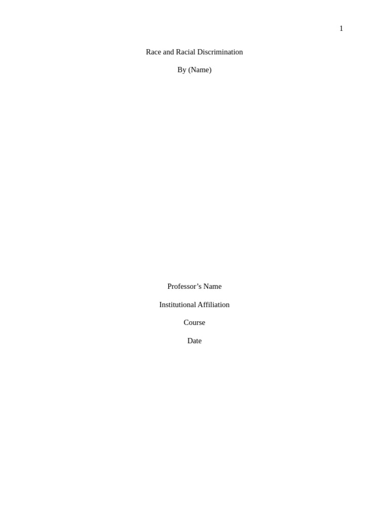 Topic 5 - Race and Racial Discrimination | PDF | Intersectionality | Racism