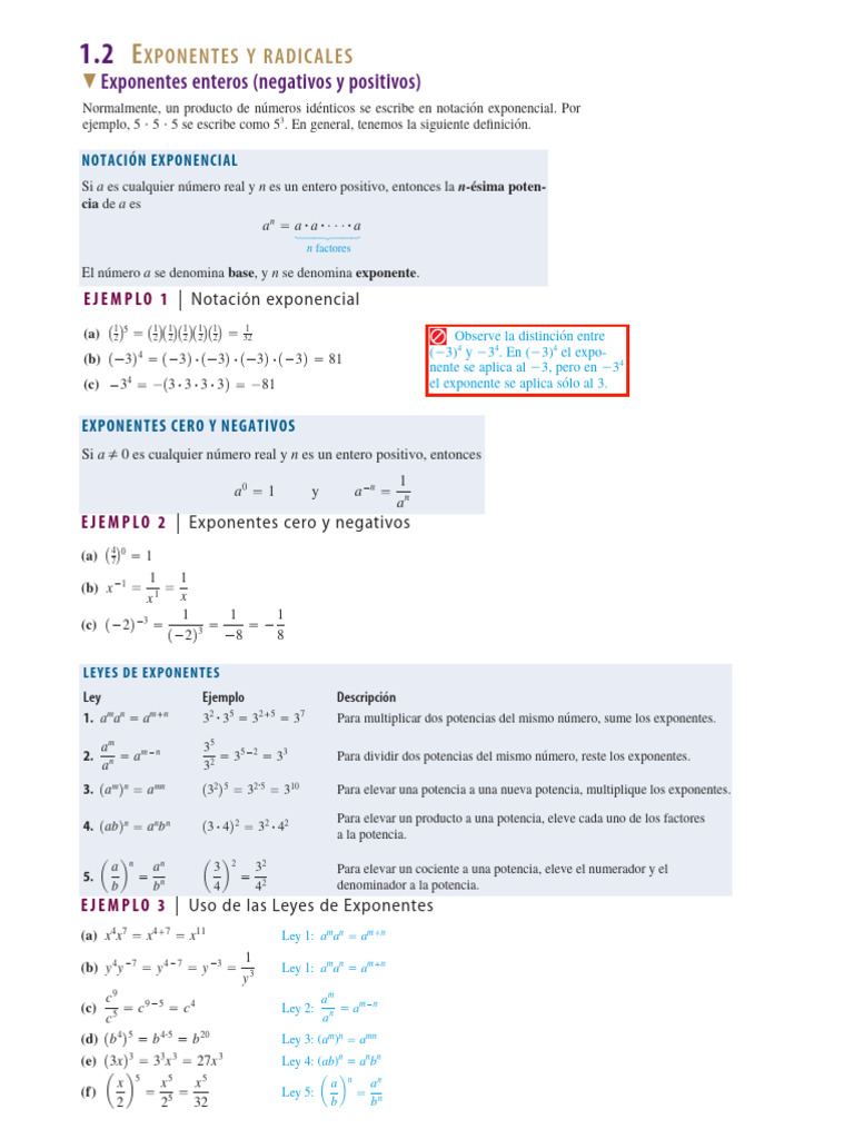 Semana 3 - Potenciación | PDF | Exponenciación | Multiplicación