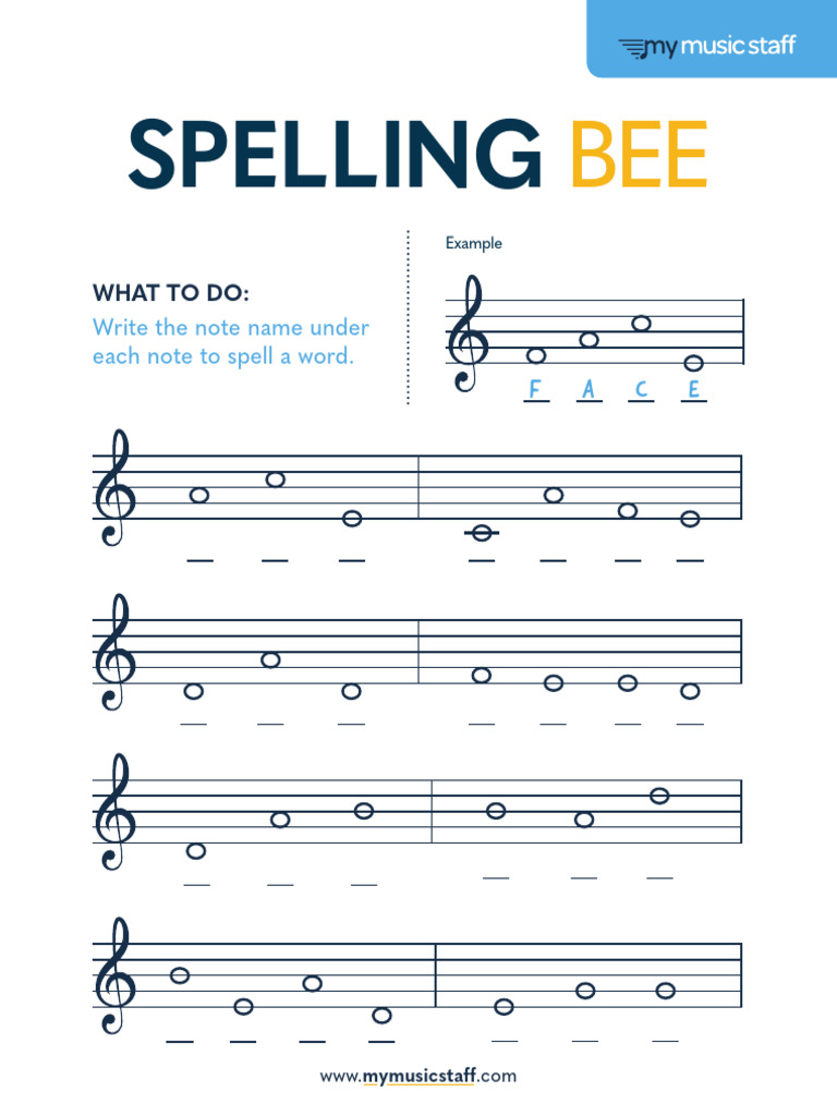 Spelling Bee Treble Clef | PDF