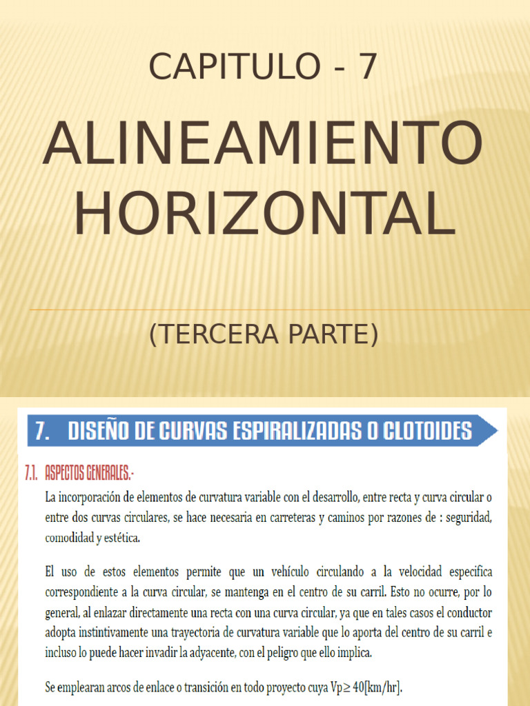 Alineamiento Horizontal (3ra Parte) | PDF
