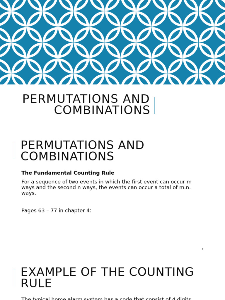 Lectures 9 and 10 - Week 5 - Prob. Distribution Cont - D, Factorial ...