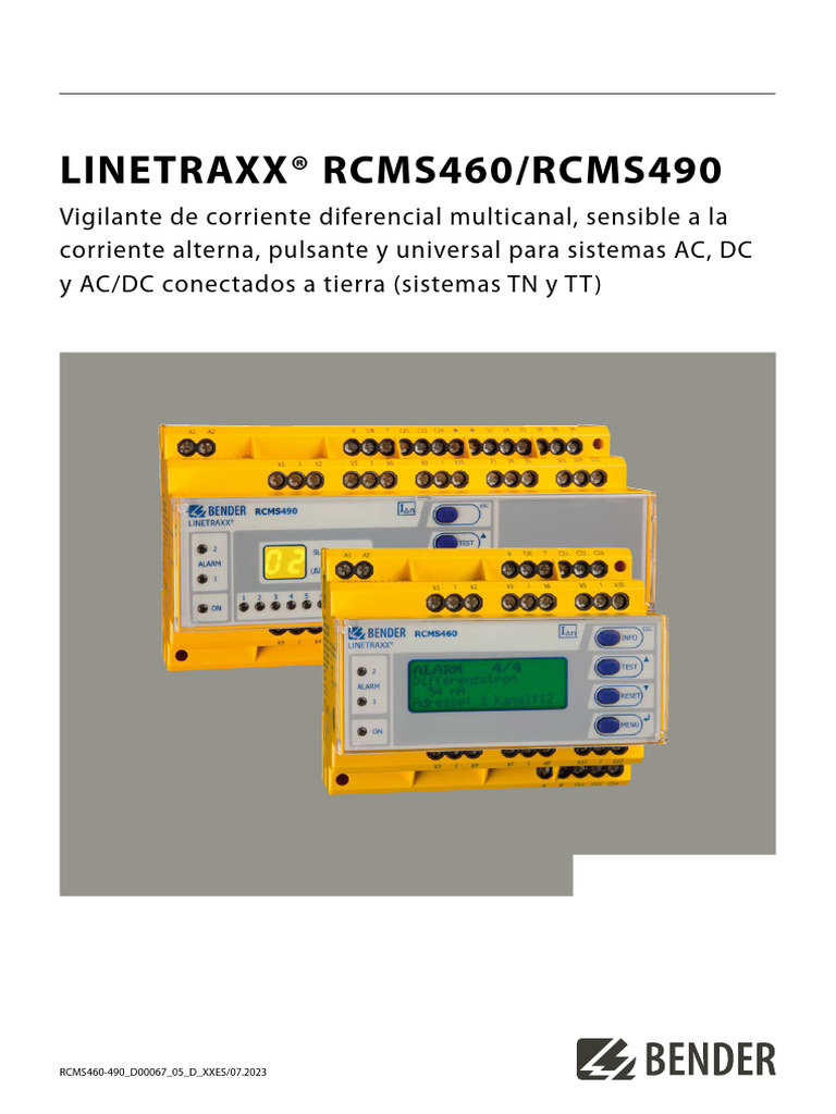 RCMS460-490_D00067_D_XXES (4) | PDF | Frecuencia | Transformador