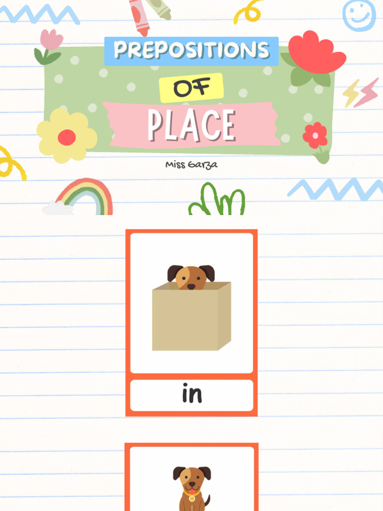 Prepositions of Place | PDF