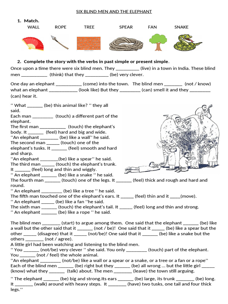 Six Blind Men and The Elephant | PDF | Elephant | Truth