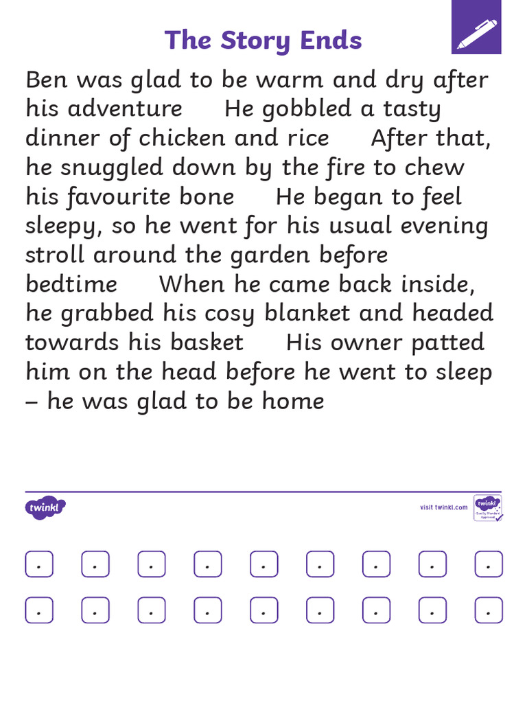 Full Stop Activity | PDF