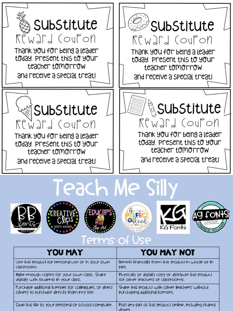 Substitute Substitute: Reward Coupon Reward Coupon | PDF