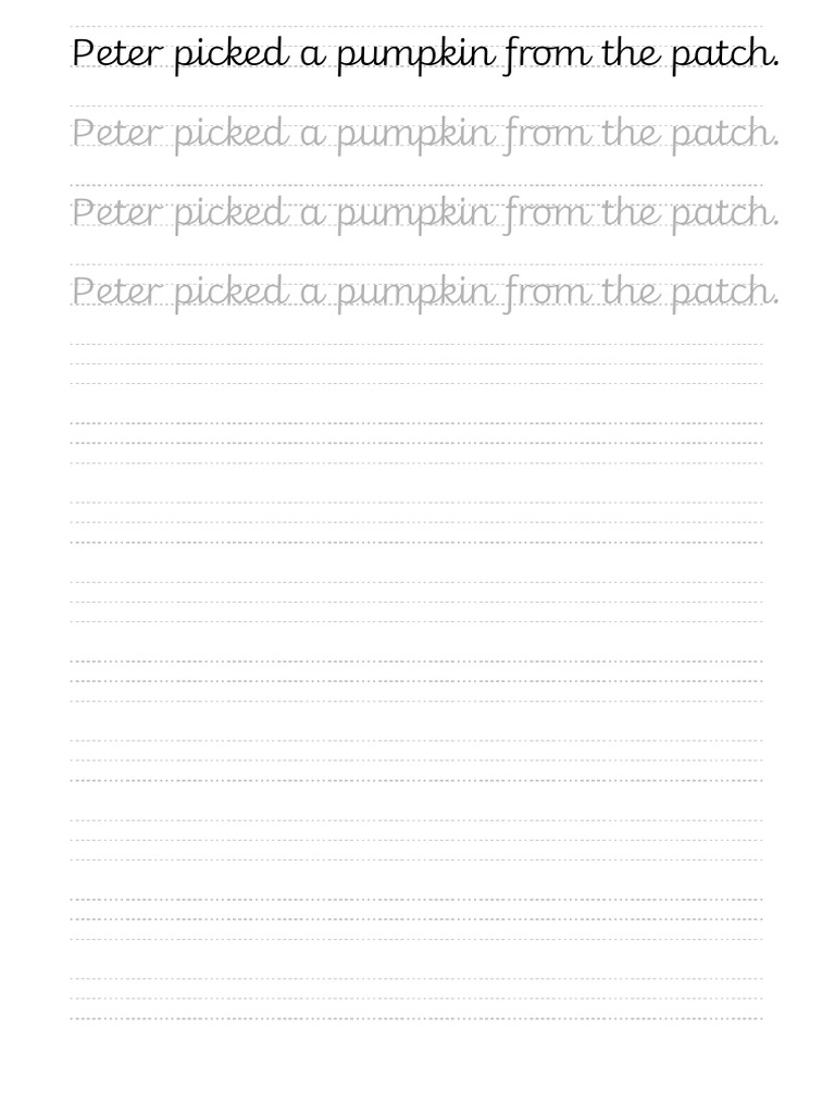 Handwriting Practice | PDF