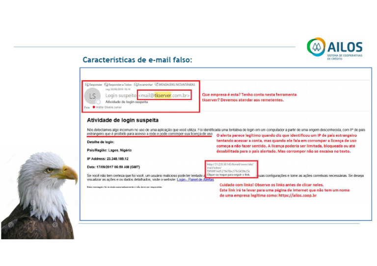 Características de Um E-mail Falso | PDF