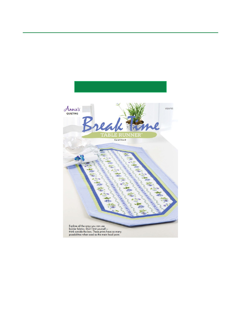Top Choice Break Time Table Runner (FULL VERSION DOWNLOAD) | PDF