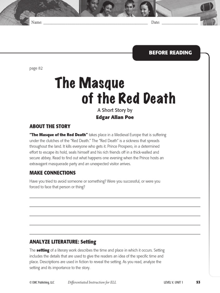 Masque of Red Death Activity For ELL | PDF
