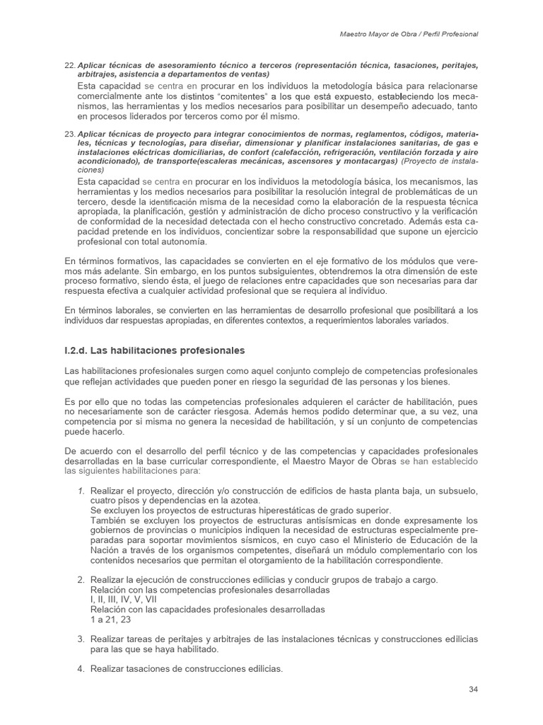 Habilitaciones Profesionales Mmo | PDF