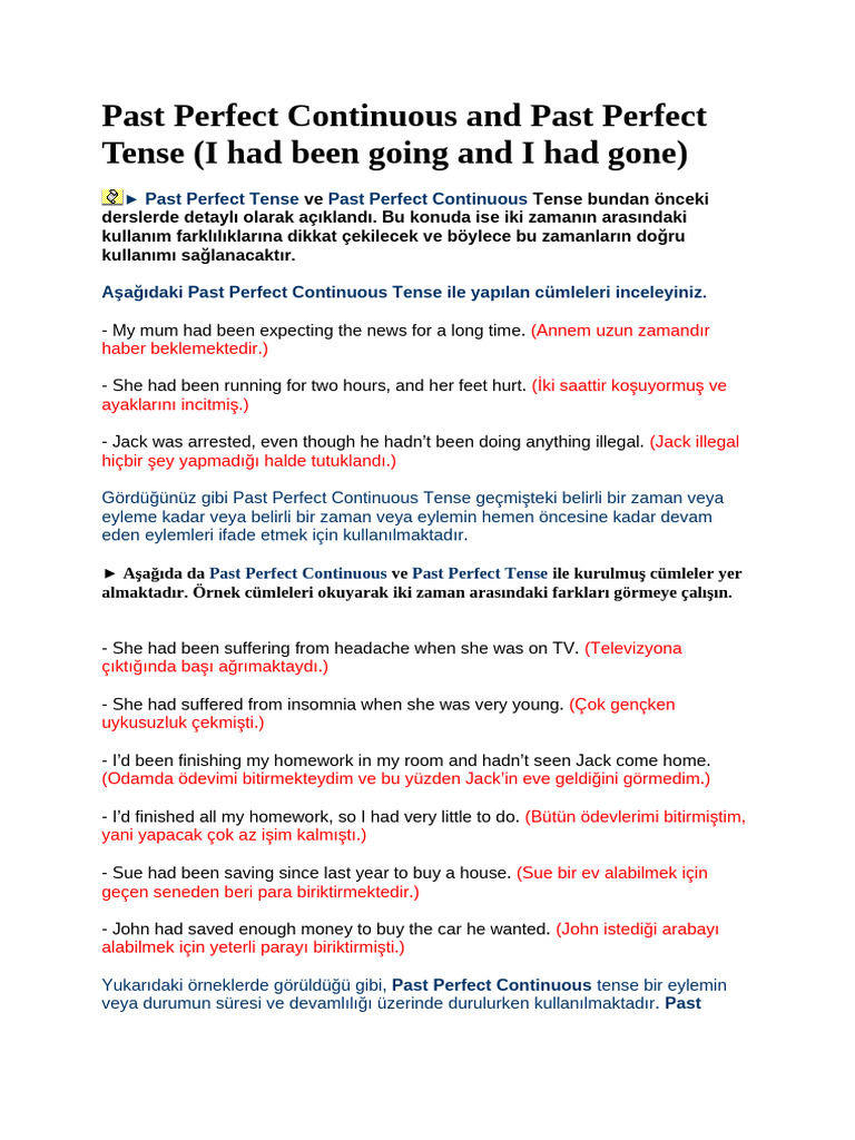 21-Past Perfect Continuous and Past Perfect Tense (I Had Been Going and ...