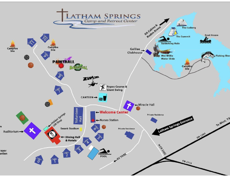 Latham Springs Map | PDF
