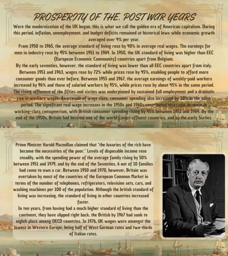 Prosperity of The Postwar | PDF | Full Employment | Economies