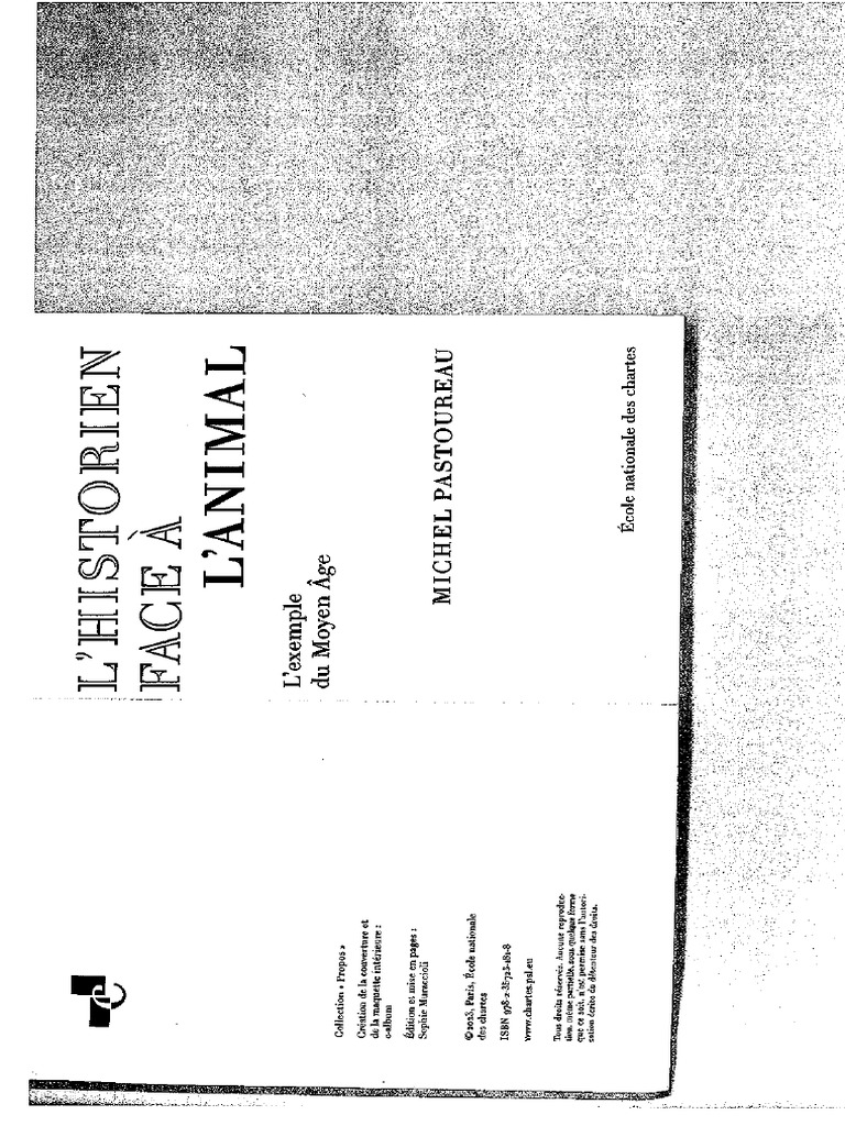 Pastoureau Lhistorien Face à Lanimal-compressé | PDF