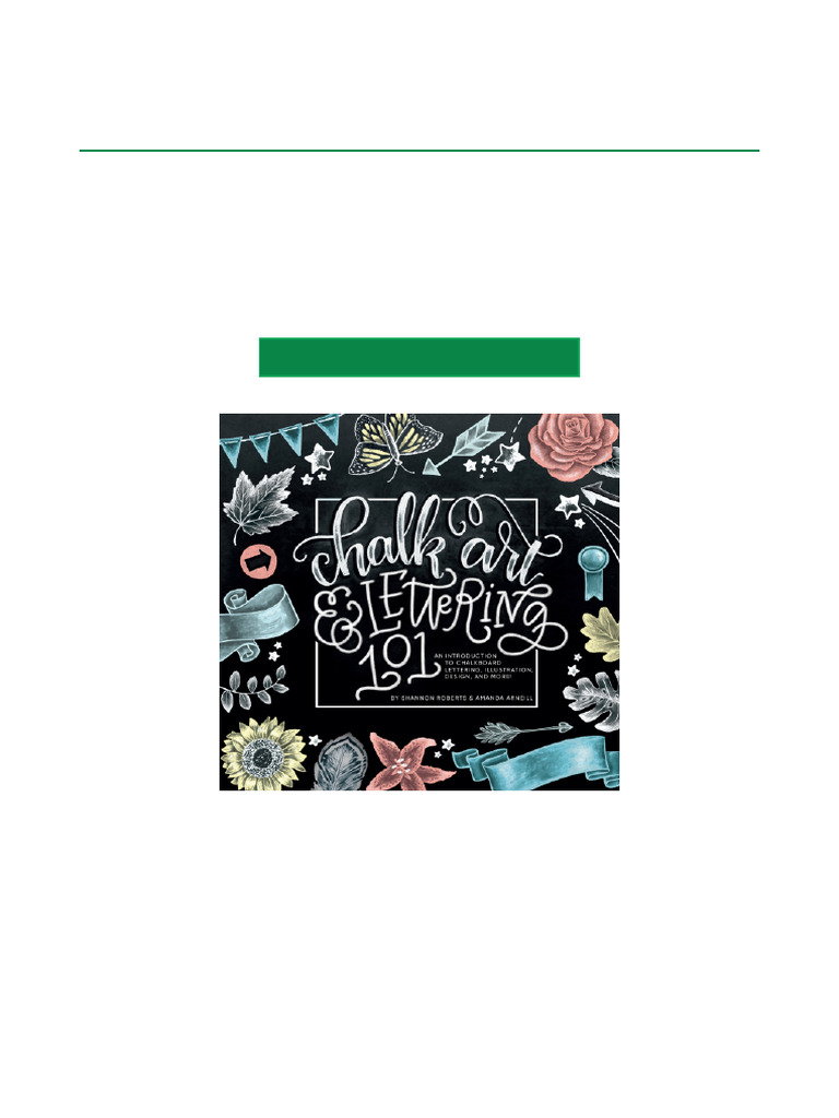 Compare Chalk Art and Lettering 101 An Introduction To Chalkboard ...