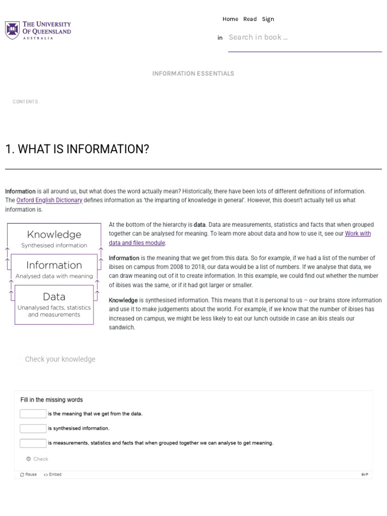 What Is Information - Information Essentials | PDF | Information ...
