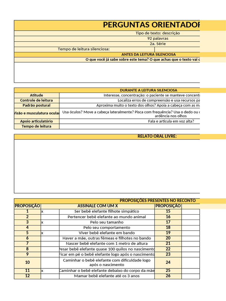 Protocolo de Registro - Beb Elefante | PDF | Elefante | Bebês
