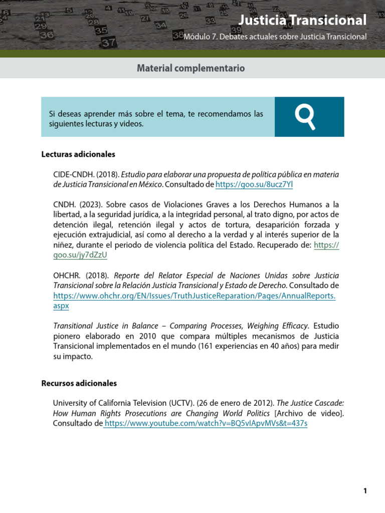 Material complementario | PDF